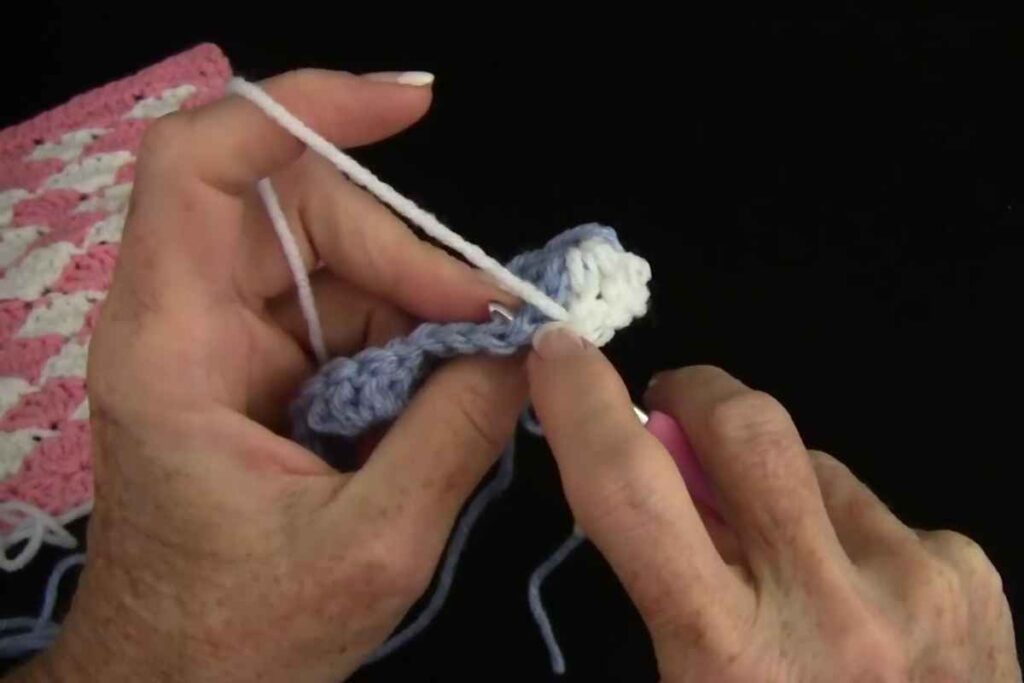 Shell Crochet Stitch Change Color Every Row