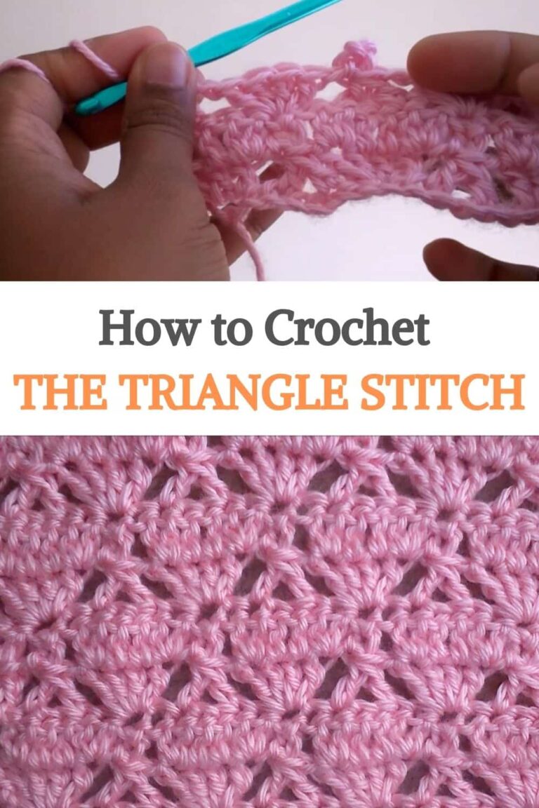 How to Crochet The Triangle Stitch