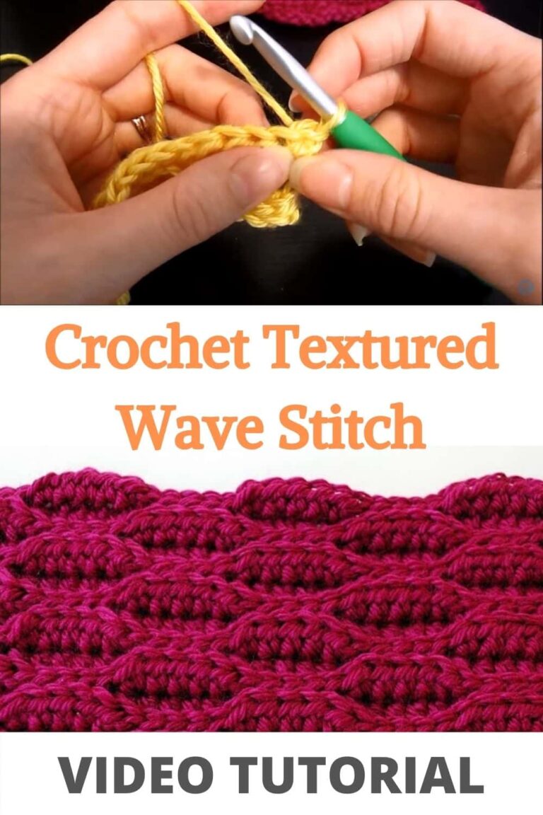 Crochet Textured Wave Stitch - [Video Tutorial]