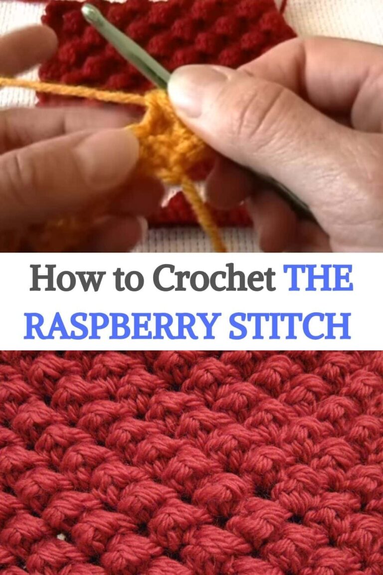 How to Crochet the Raspberry Stitch (Easy Way)