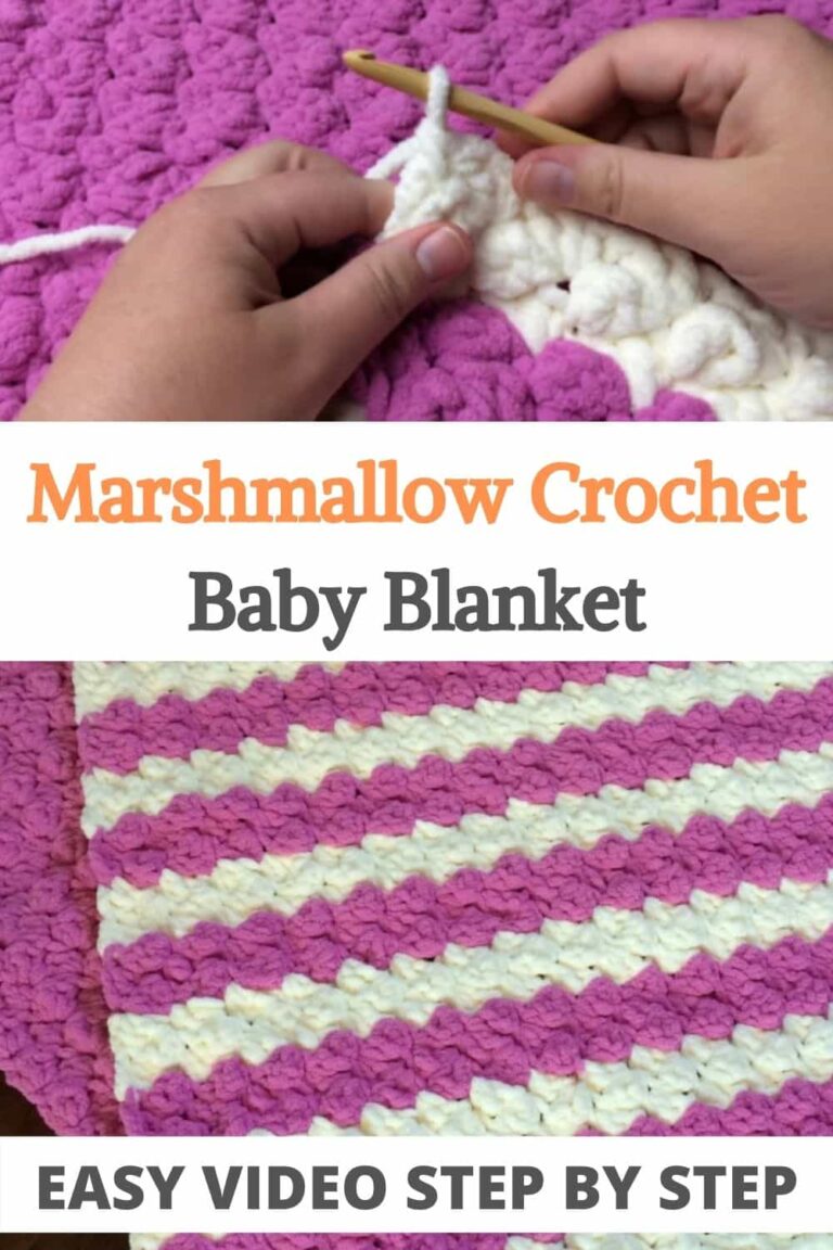 Marshmallow Crochet Baby Blanket - Easy Video Step by Step