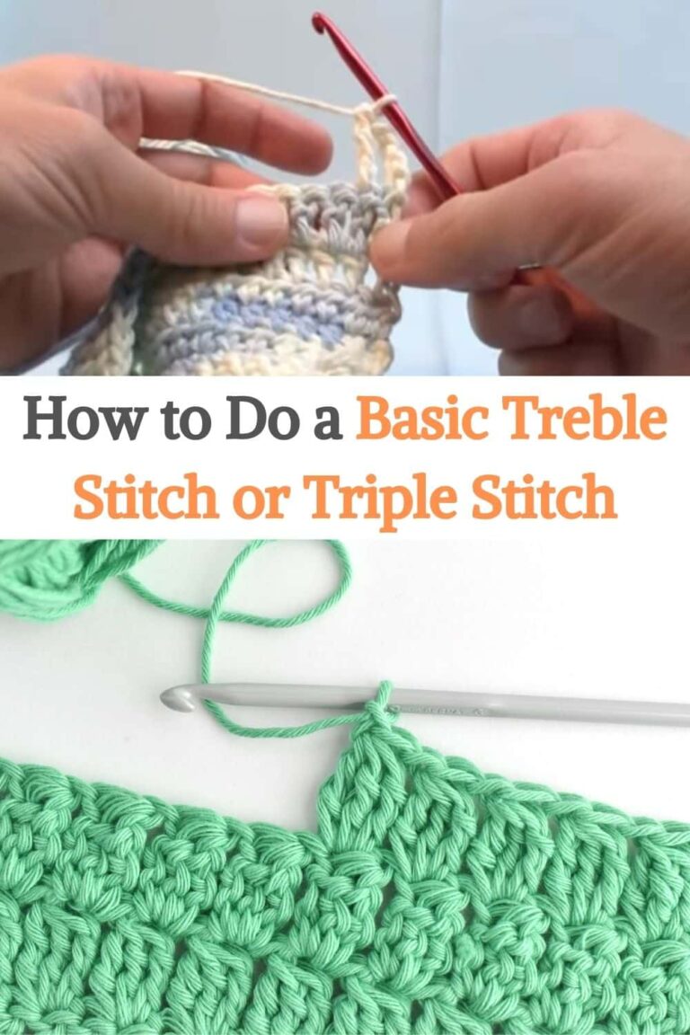 How to Do a Basic Treble Stitch or Triple Stitch