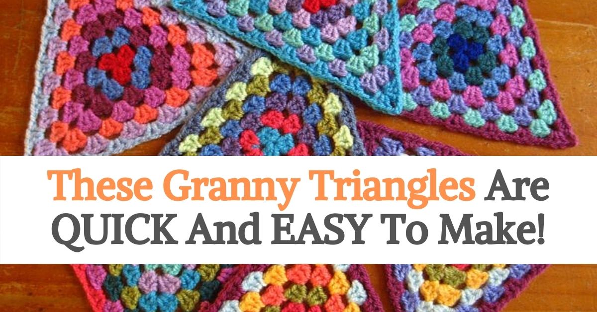 These Granny Triangles Are Quick And Easy To Make And Look Absolutely ...