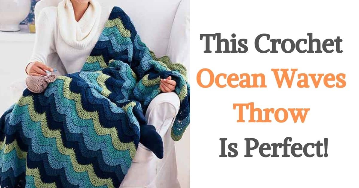 This Crochet Ocean Waves Throw Is Perfect!