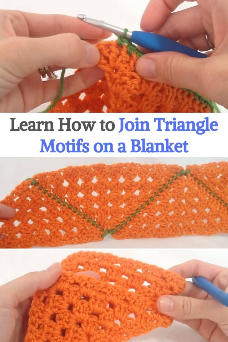 Learn How To Join Triangles Motifs Into A Blanket