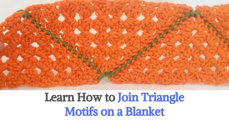 Learn How To Join Triangles Motifs Into A Blanket