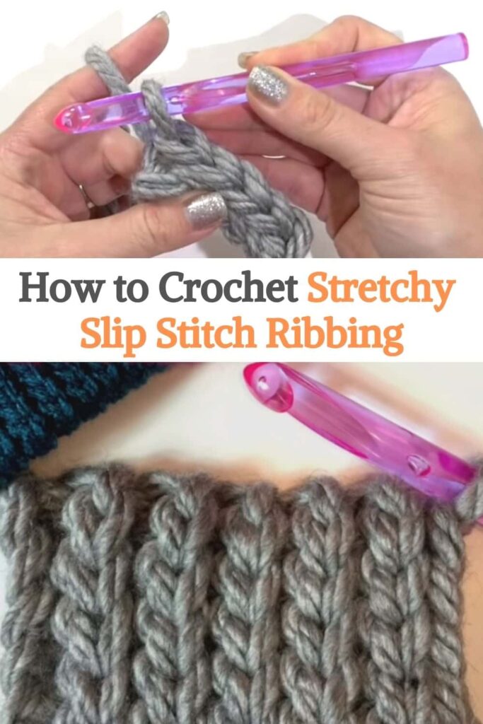 How to Crochet Stretchy Slip Stitch Ribbing