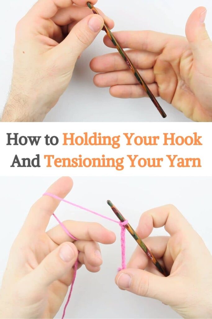 How to Holding Your Hook And Tensioning Your Yarn