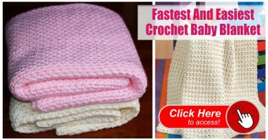 The Fastest And Easiest Crochet Baby Blanket You’ll Ever Make!