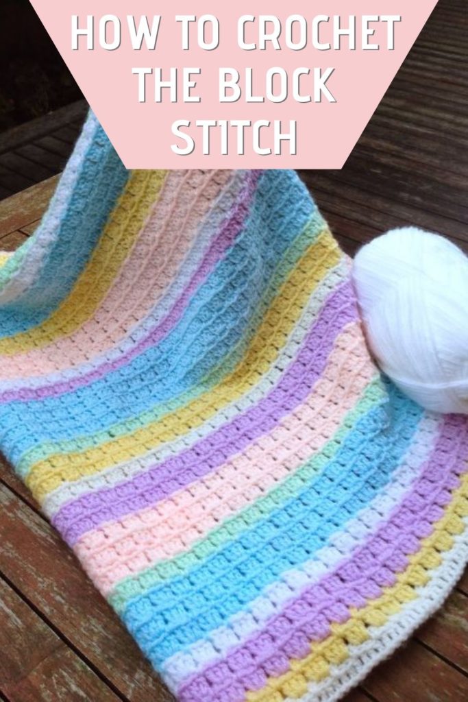 How to crochet the block stitch (video tutorial and written directions)
