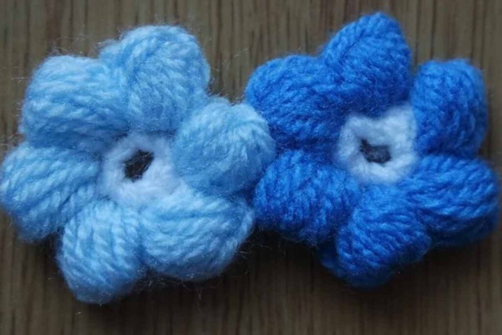 How to easily crochet ravishing puff flowers (video tutorial & diagram)