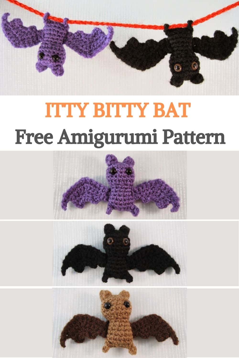 Itty Bitty Bat - Free Amigurumi Pattern