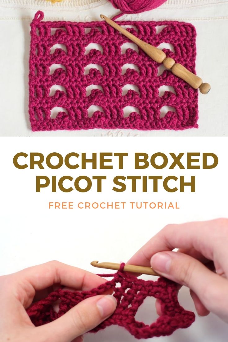 How To Crochet The Boxed Picot Stitch - Easy Tutorial!