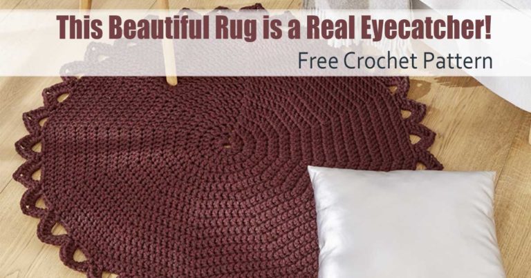 [Free Pattern] - This beautiful rug is a real eyecatcher!