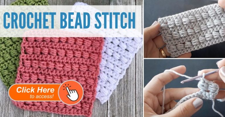Learn Making The Crochet Bead Stitch!