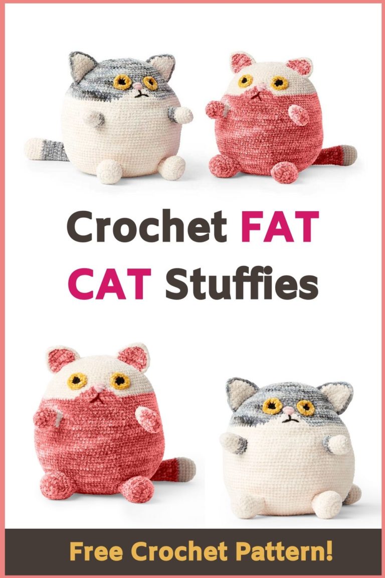 Crochet FAT CAT Stuffies - Free Pattern!