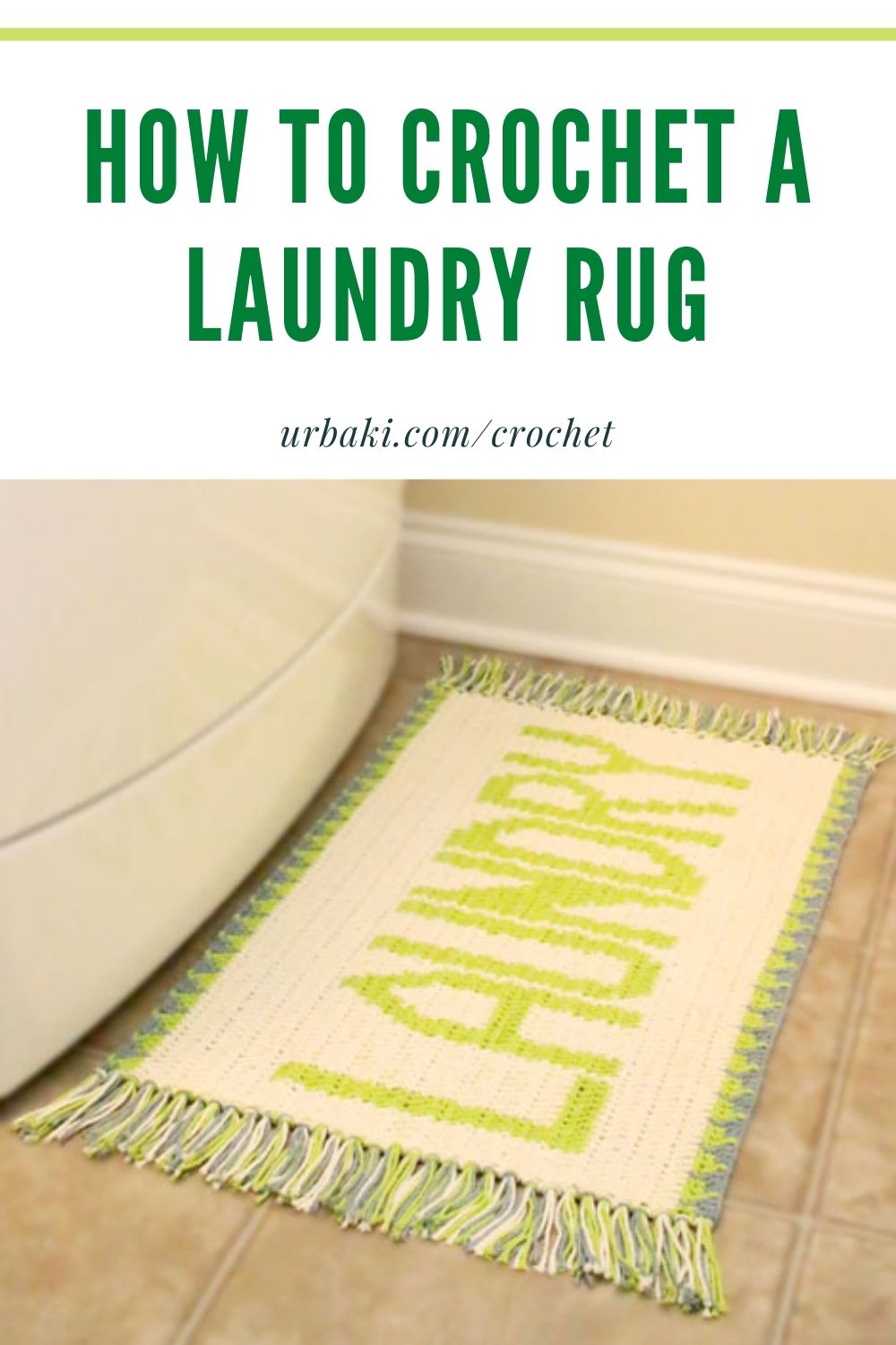 “Laundry Mat” Tapestry Crochet Rug [STEP BY STEP]