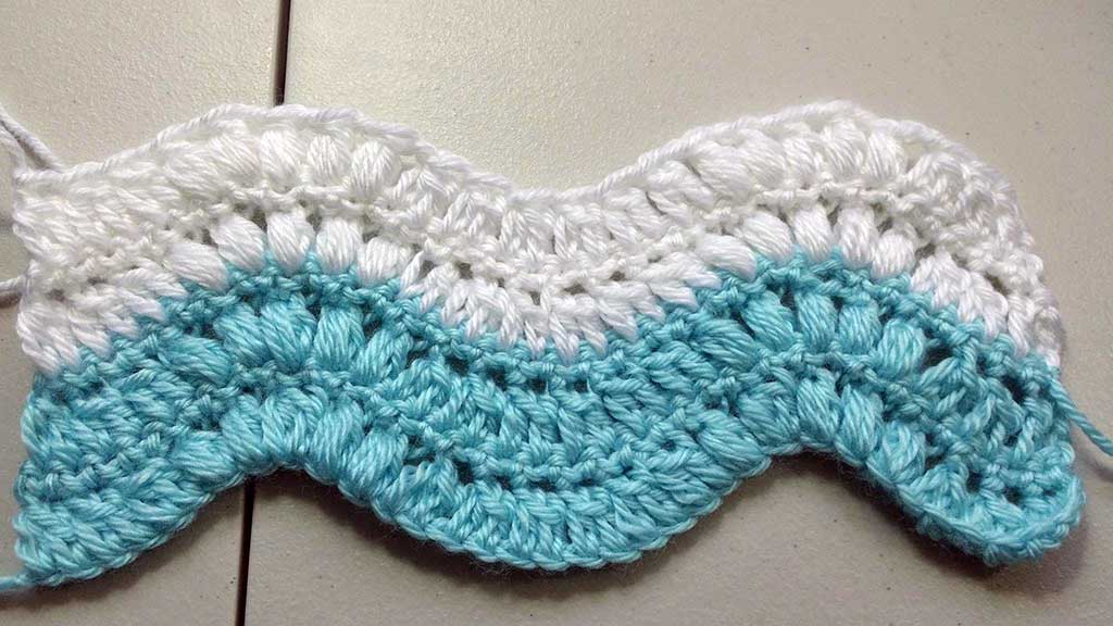 Learn A New Stitch: Crochet Ripple Puff Stitch Pattern
