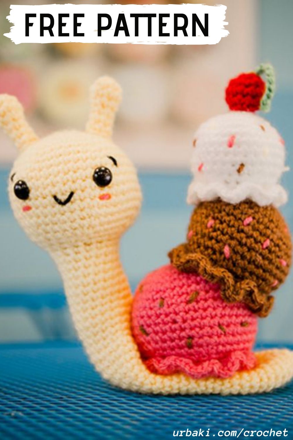 Very EASY Amigurumi Sundae Snail [FREE Pattern]