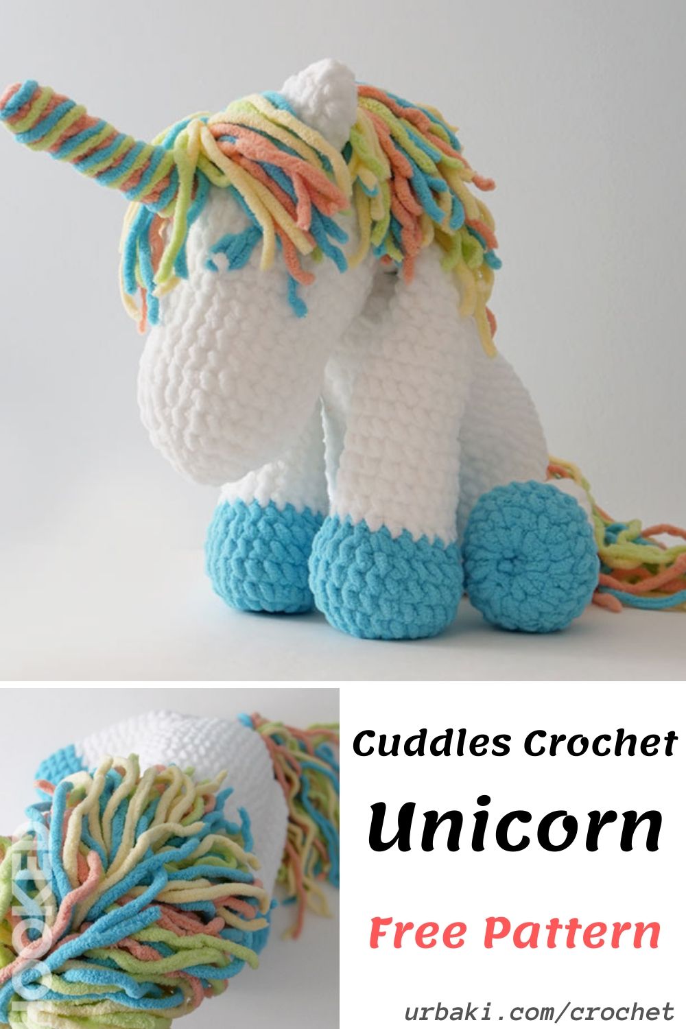 Cuddles Crochet Unicorn - FREE Pattern and Tutorial