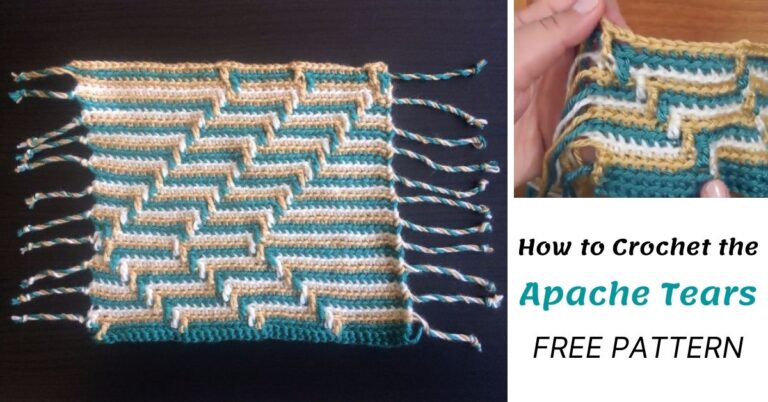 Watch how to crochet the Apache tears pattern