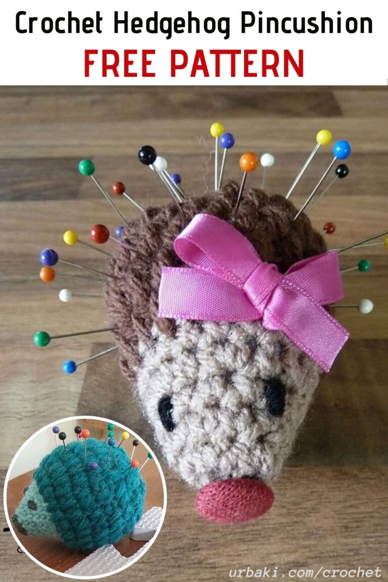 Most Adorable Crochet Hedgehog Pincushion Pattern