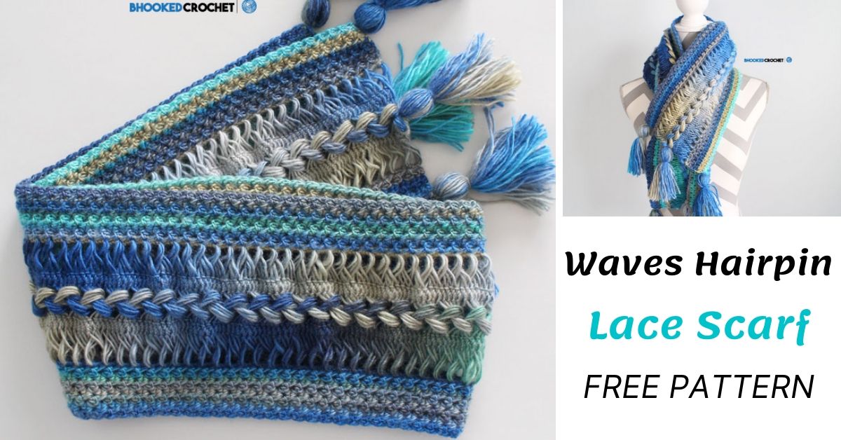 Amazing Waves Hairpin Lace Scarf - Free Pattern!