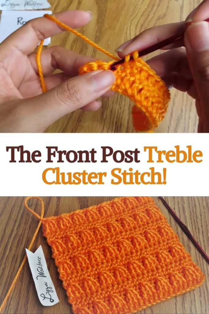 New Crochet Stitch - Learn the Front Post Treble Cluster Stitch!
