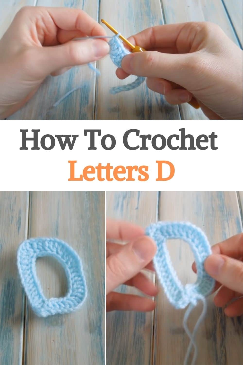 How To Crochet Letters D