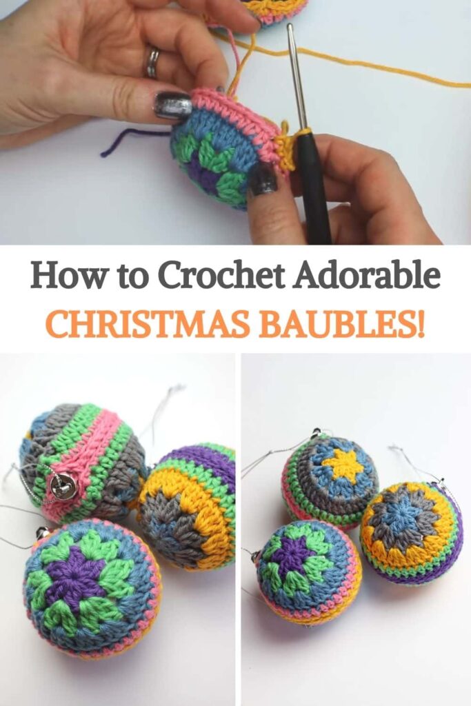 How to Crochet Adorable Christmas Baubles!