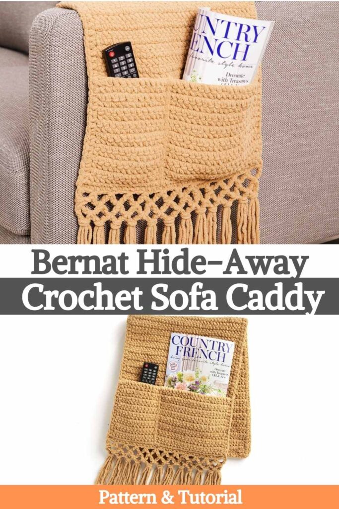 Bernat Hide-Away Crochet Sofa Caddy