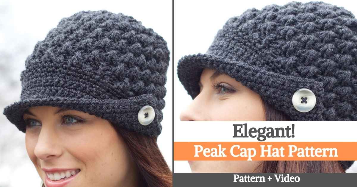 Elegant! Peak Cap Hat Pattern