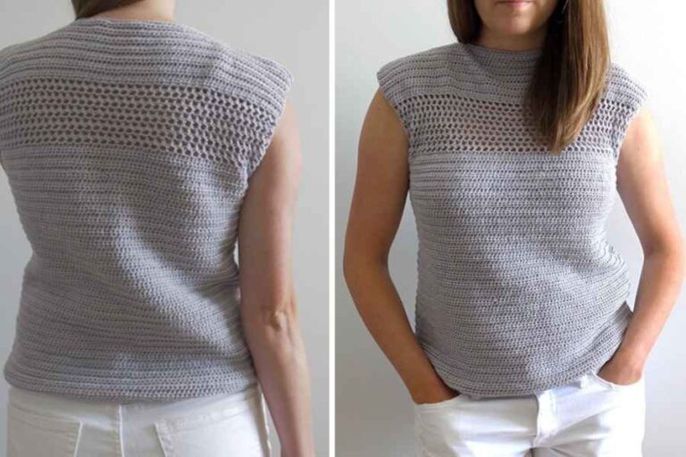 Amazing Sleeveless Spring Crochet Top