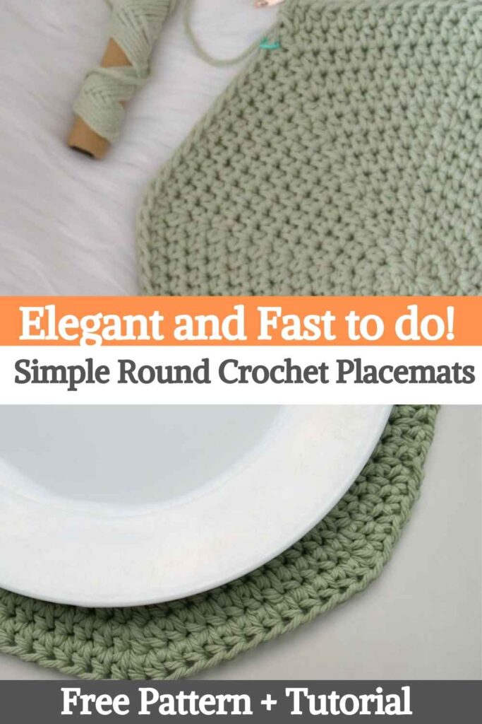 Elegant and Fast to do! Simple Round Crochet Placemats