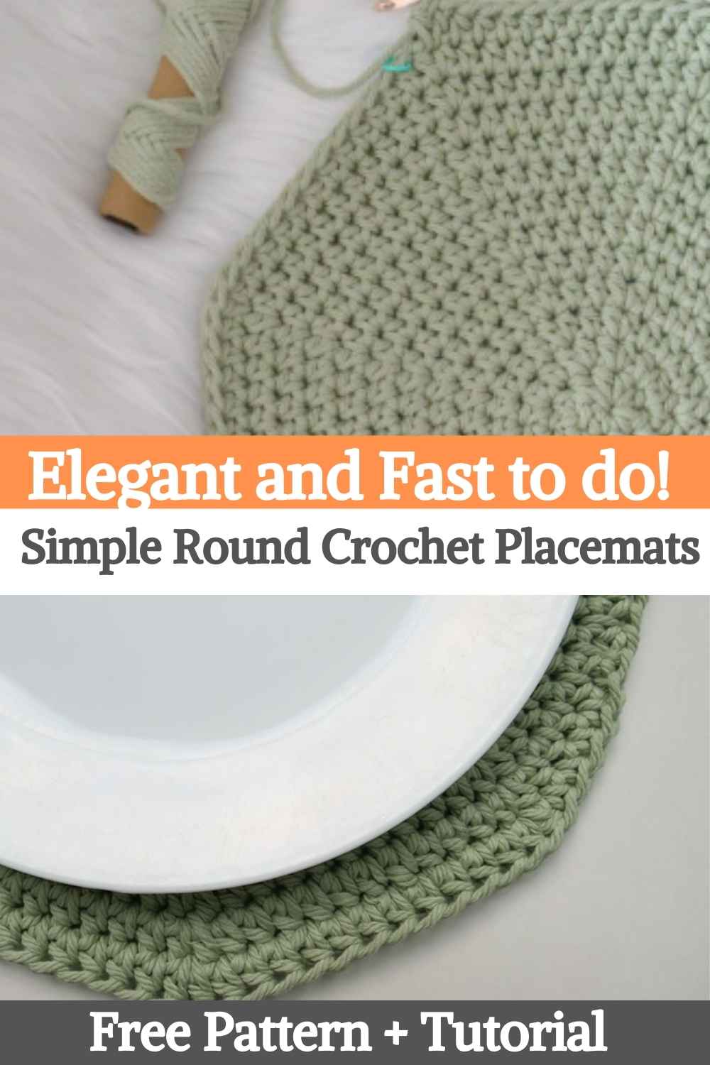 Elegant and Fast to do! Simple Round Crochet Placemats