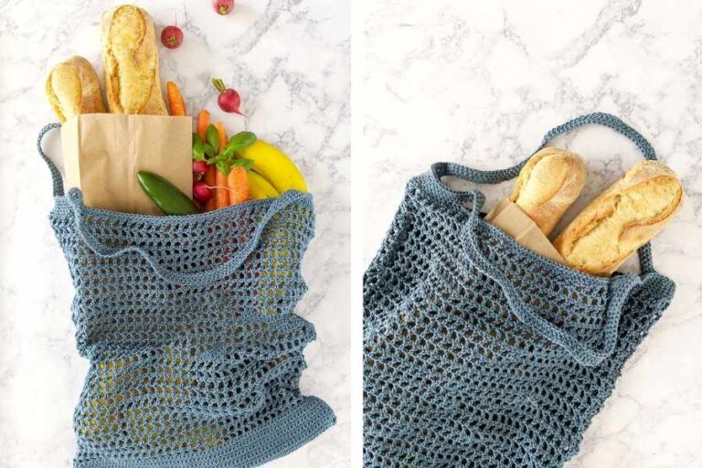 Perfect For Shopping: How To Crochet a Veggie Stand Market Bag