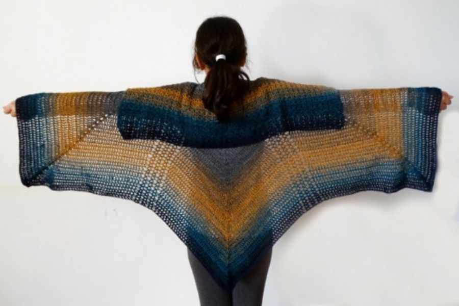 Easy! How to Crochet a Beautiful Butterfly Shawl