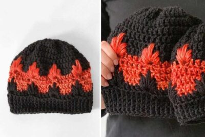 It Looks so Cool! Crochet Fire Flame Hat Pattern