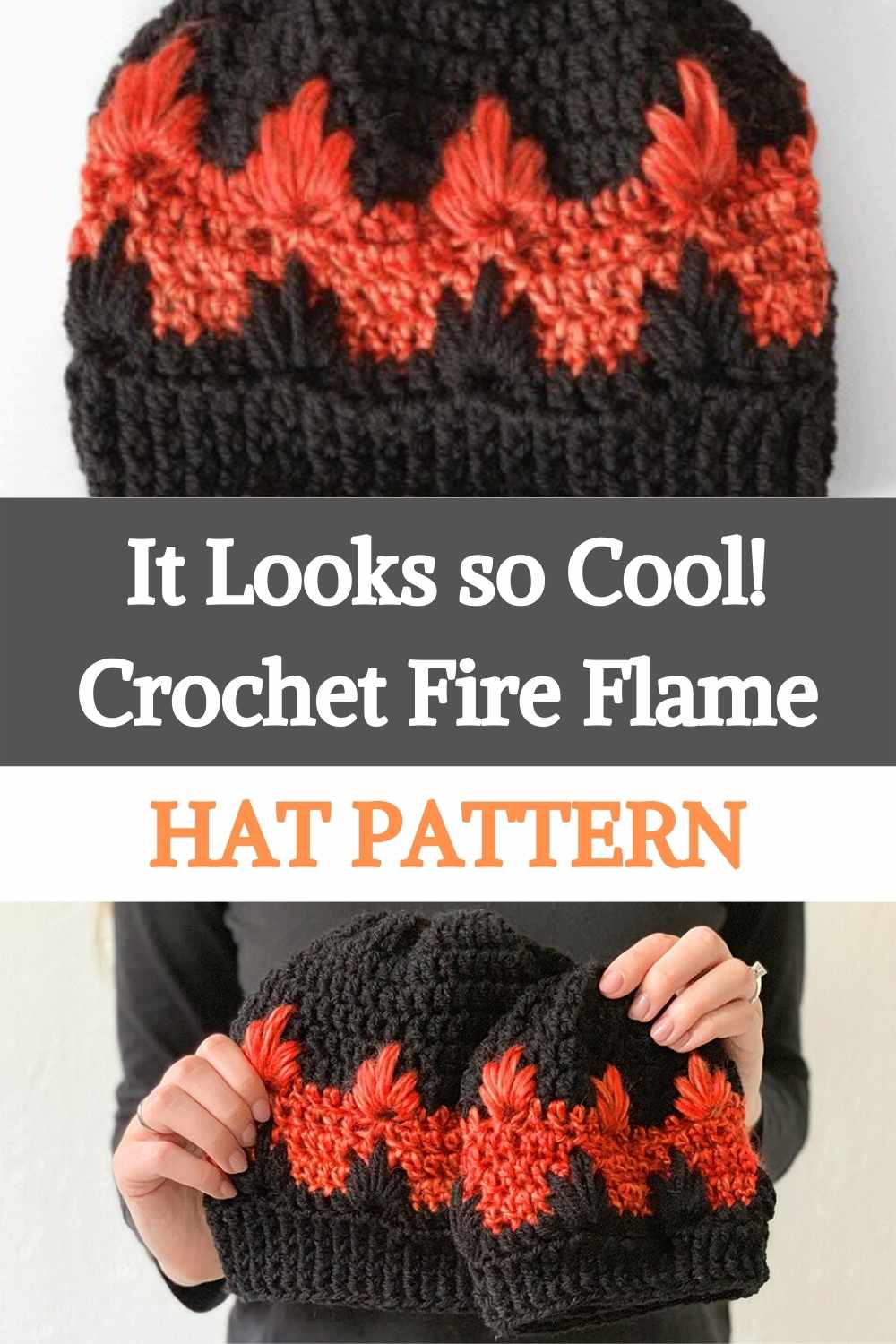 It Looks so Cool! Crochet Fire Flame Hat Pattern