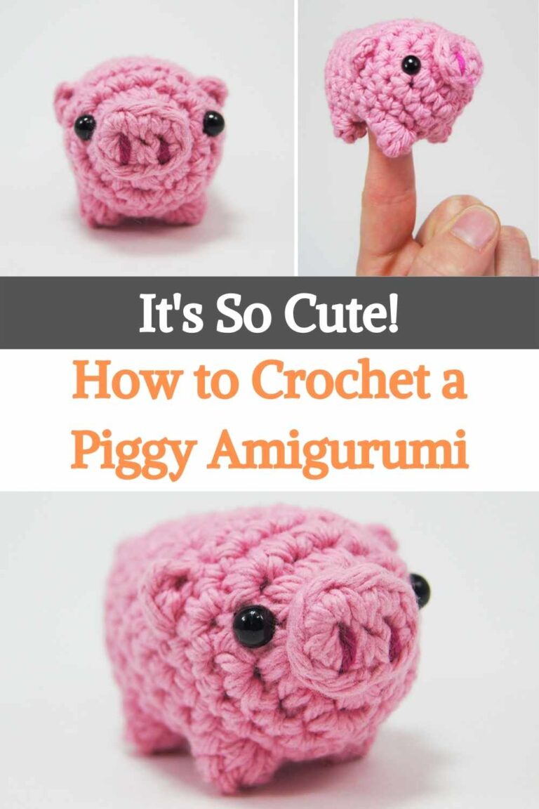 It's so cute! How to Crochet a Piggy Amigurumi