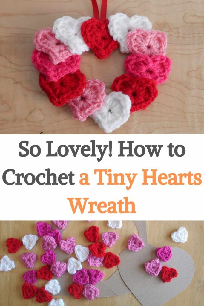 So Lovely! How to Crochet a Tiny Hearts Wreath