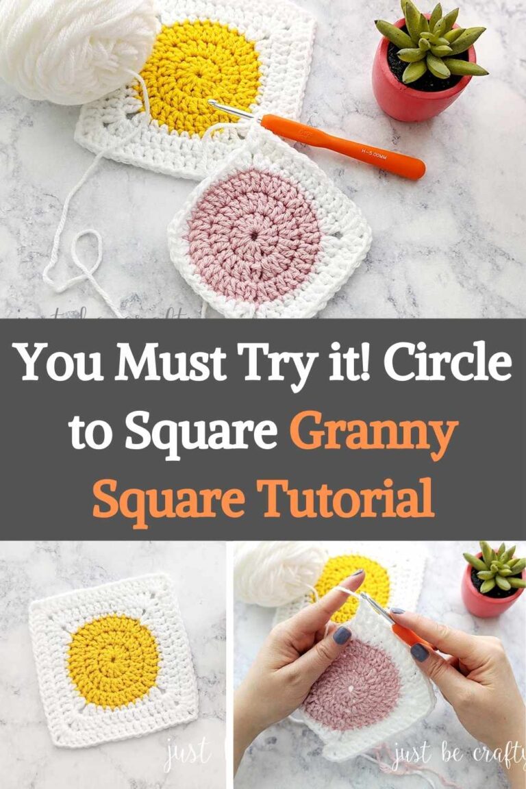 You Must Try it! Circle to Square Granny Square Tutorial