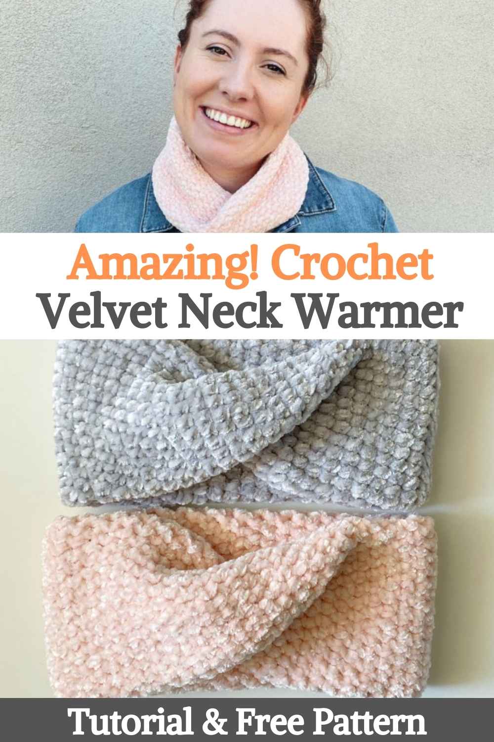 Amazing! Crochet Velvet Neck Warmer