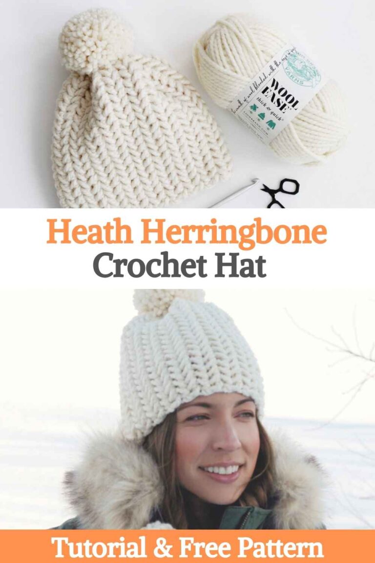 Heath Herringbone Crochet Hat - Free Pattern