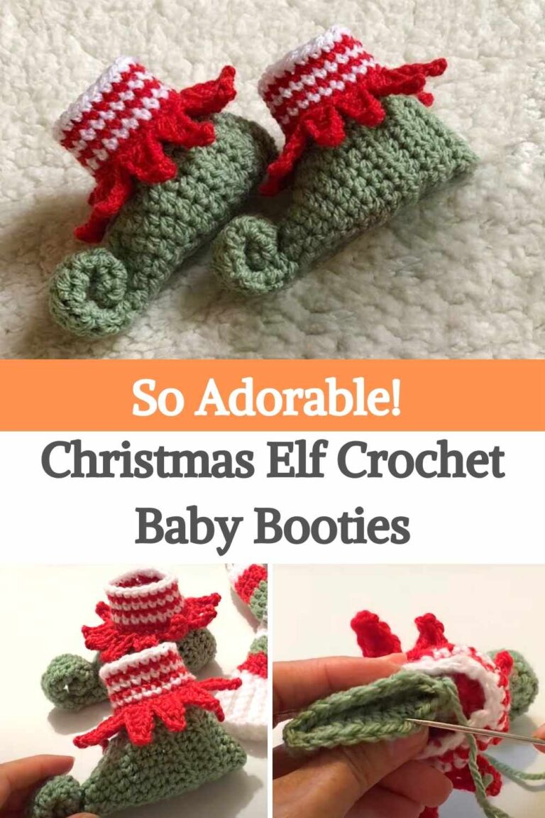So Adorable! Christmas Elf Crochet Baby Booties
