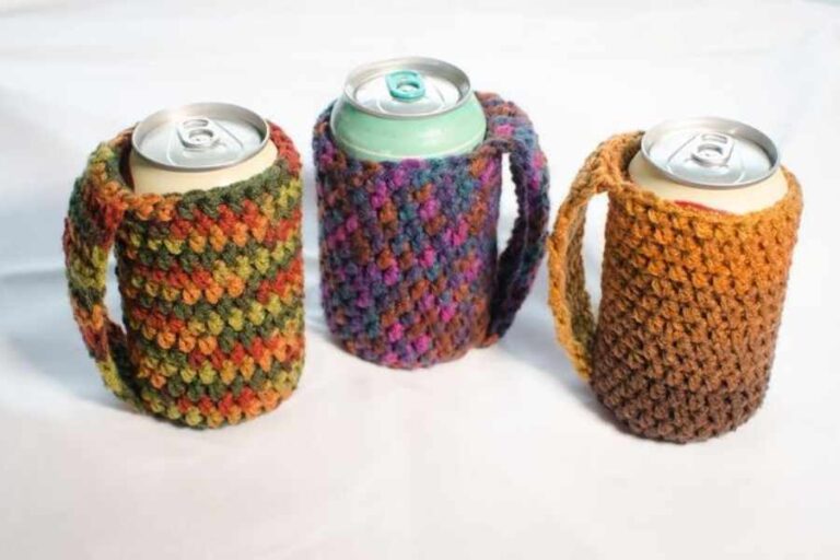 Useful and Easy! Crochet Can Cozy with Holder