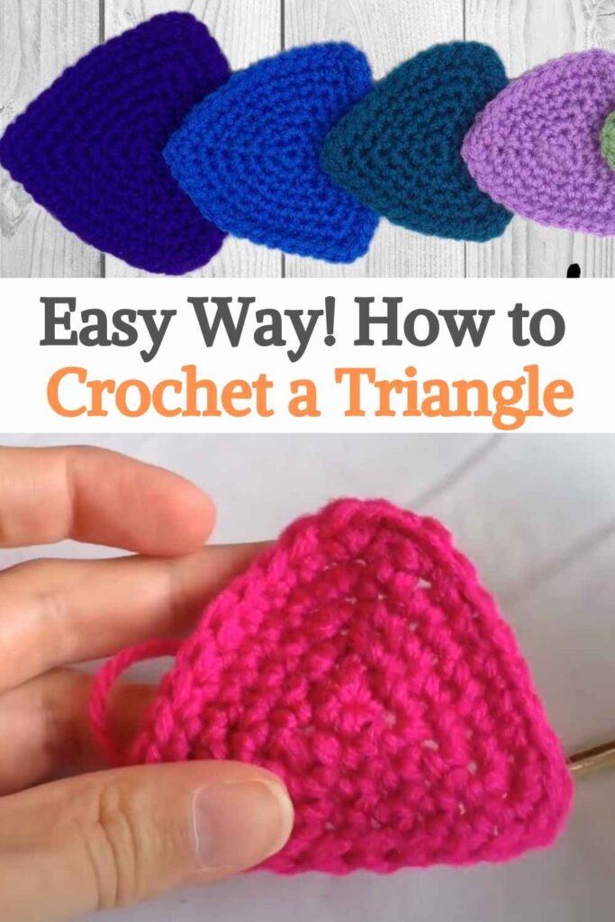 Easy Way! How to Crochet a Triangle
