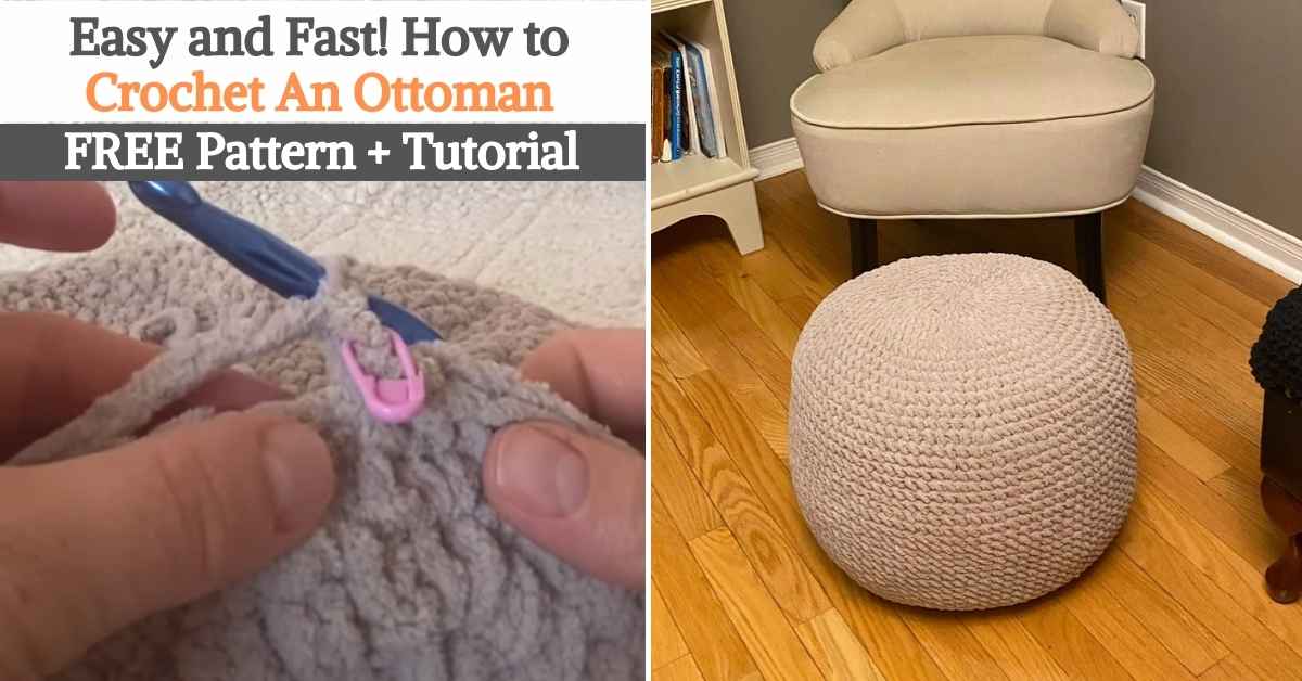 Easy and Fast! How to Crochet An Ottoman