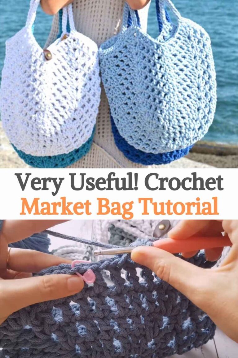 Very Useful! Crochet Market Bag Tutorial