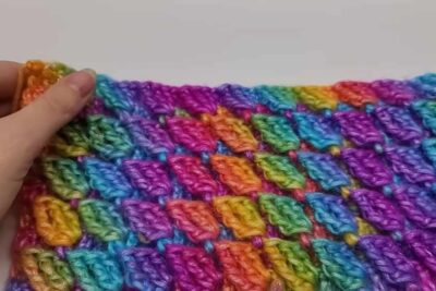 Tipped Scales Stitch! Easy Crochet Stitch For Blankets